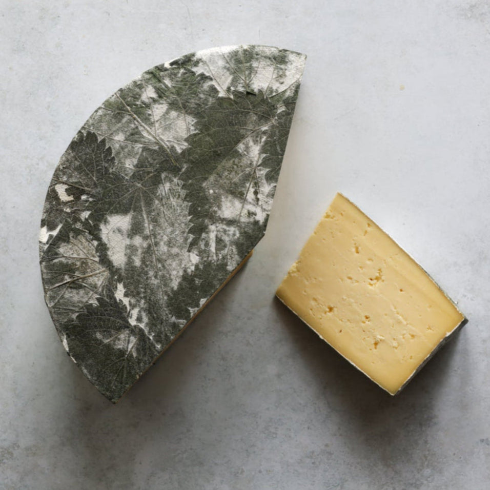 Cornish Yarg Cheese Nettle-Wrapped Artisan Cheese | FINE & WILD UK